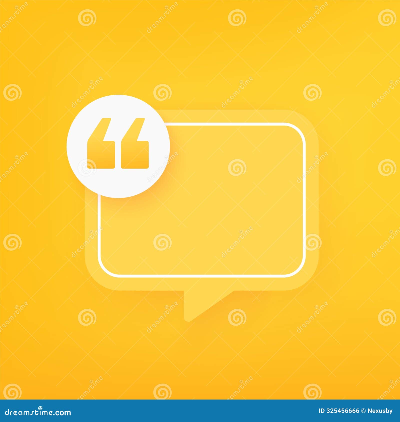 Quote Box, Quotation Frame Design Stock Vector - Illustration of form ...