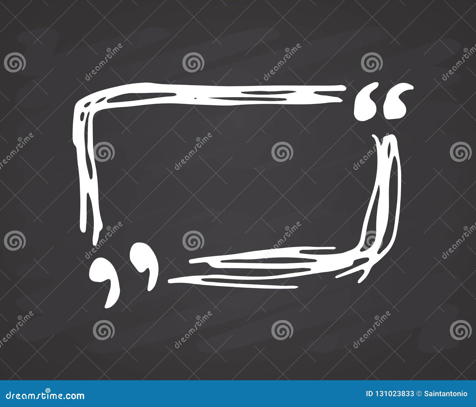 Quote Box or Quotation Frame Hand Drawn Sketch Doodle Vector ...