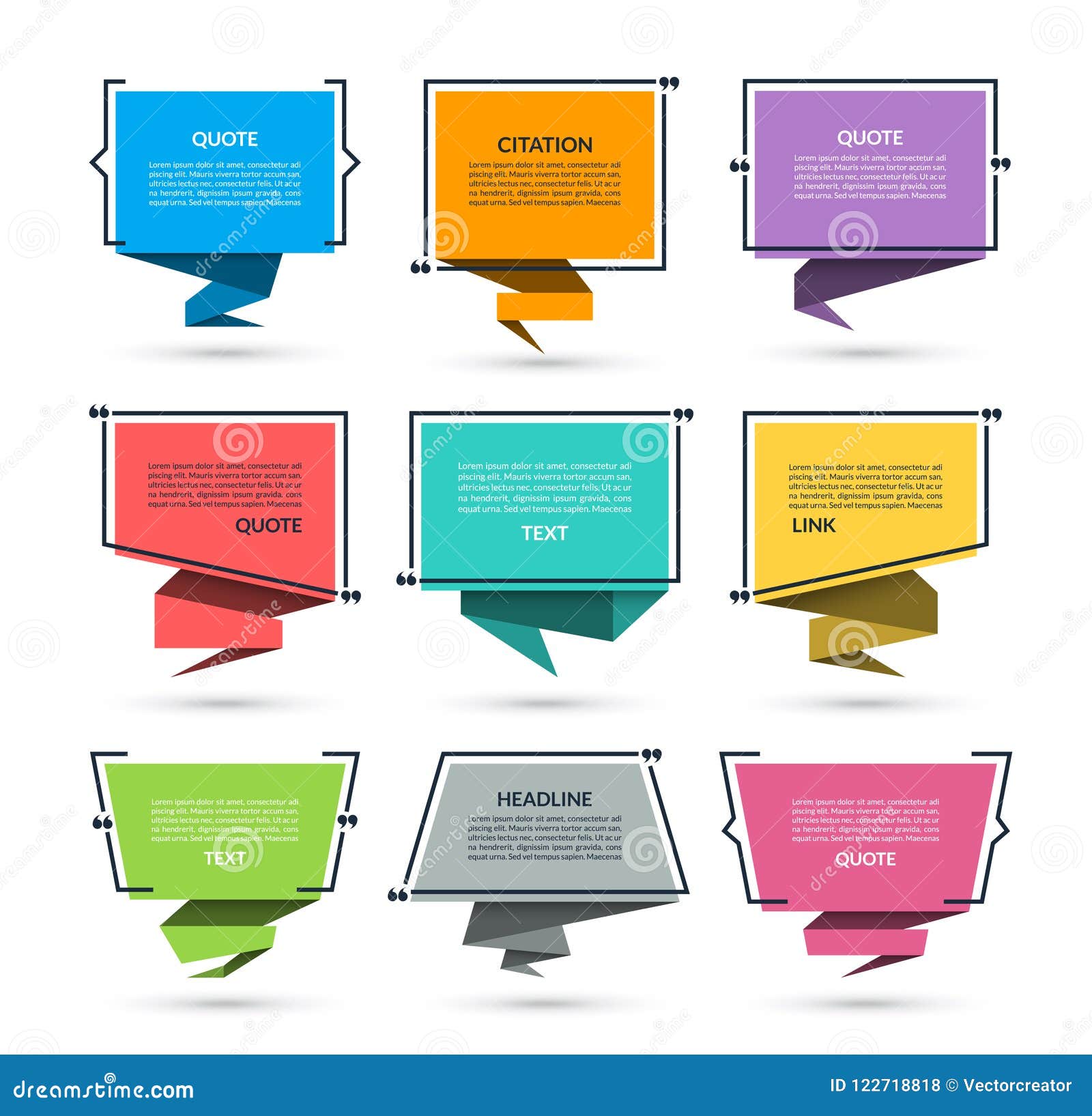 Quote Box, Speech Bubble, Text In Brackets, Citation Empty Frame ...