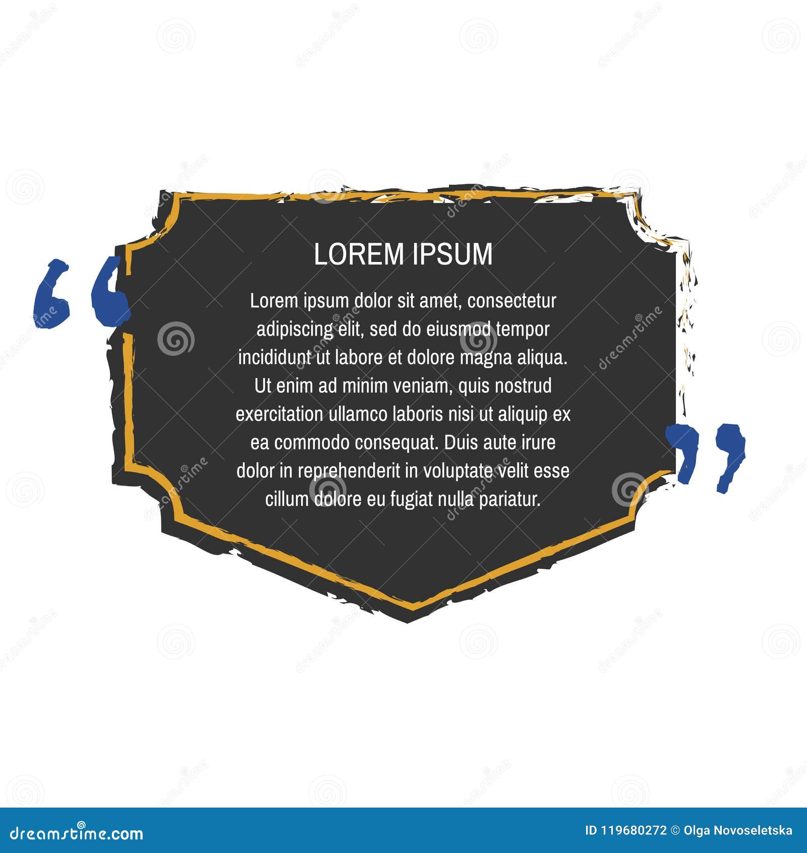 Quote box vector stock vector. Illustration of bubble - 119680272