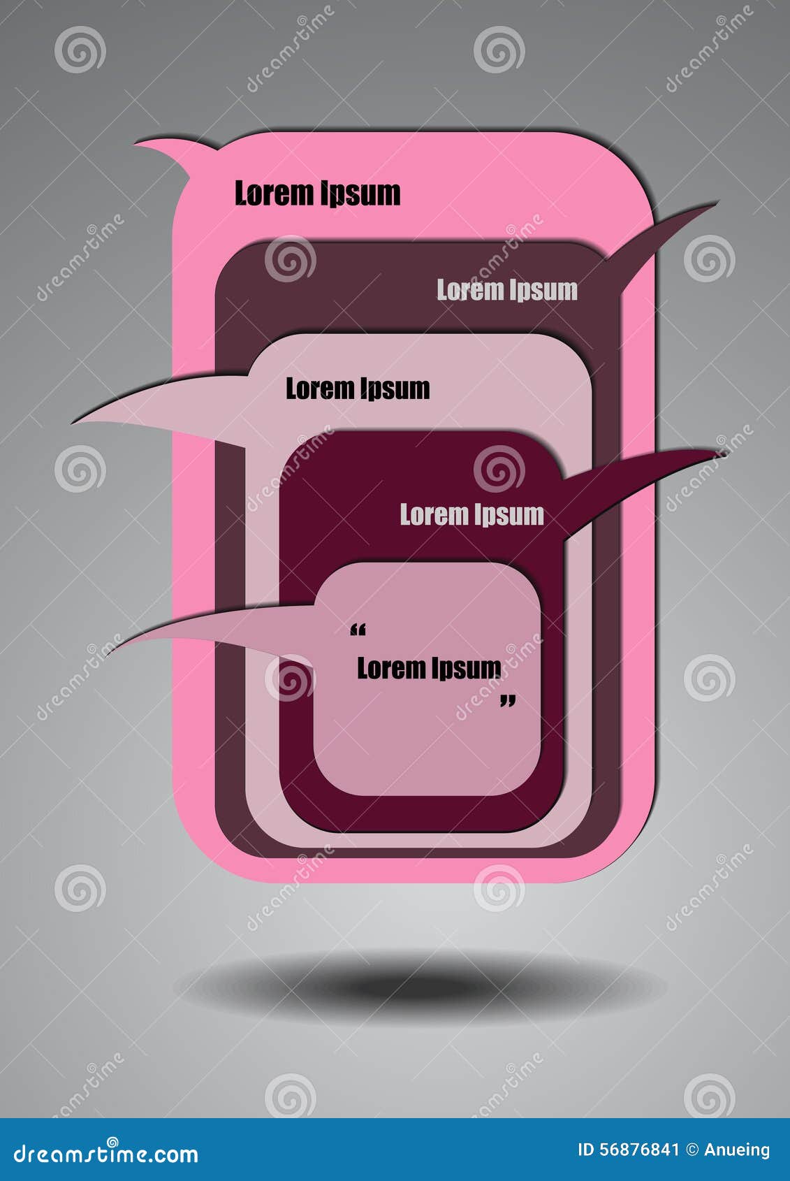 Quote Boxes. Quotation Sentence Box Design, Idea Paragraph Marks ...