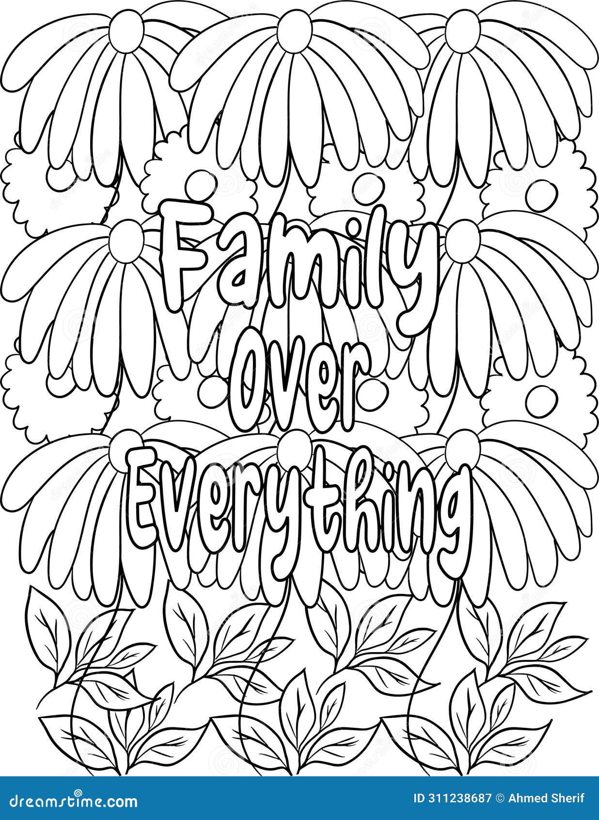Motivational Floral Coloring Page for Motivation, Inspiration, Success ...