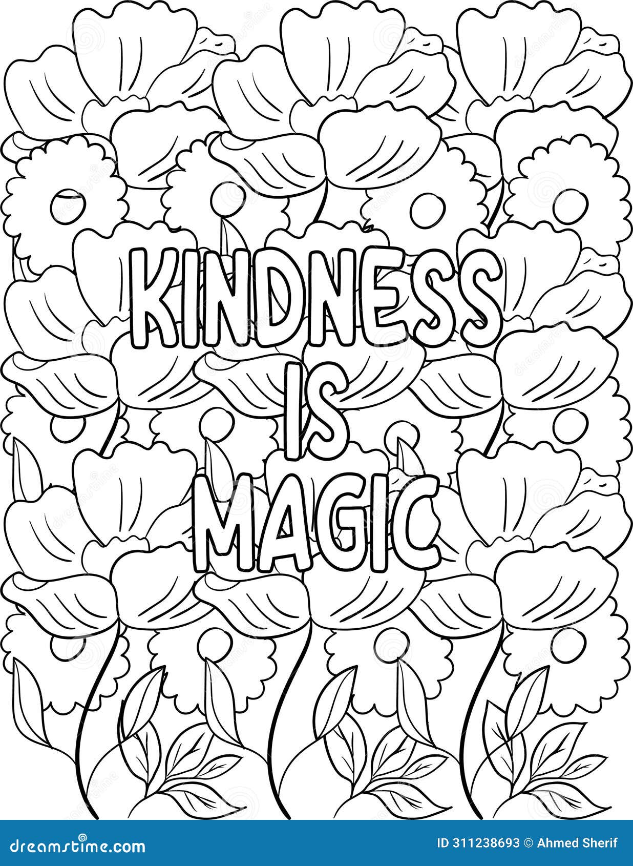 Motivational Floral Coloring Page for Motivation, Inspiration, Success ...