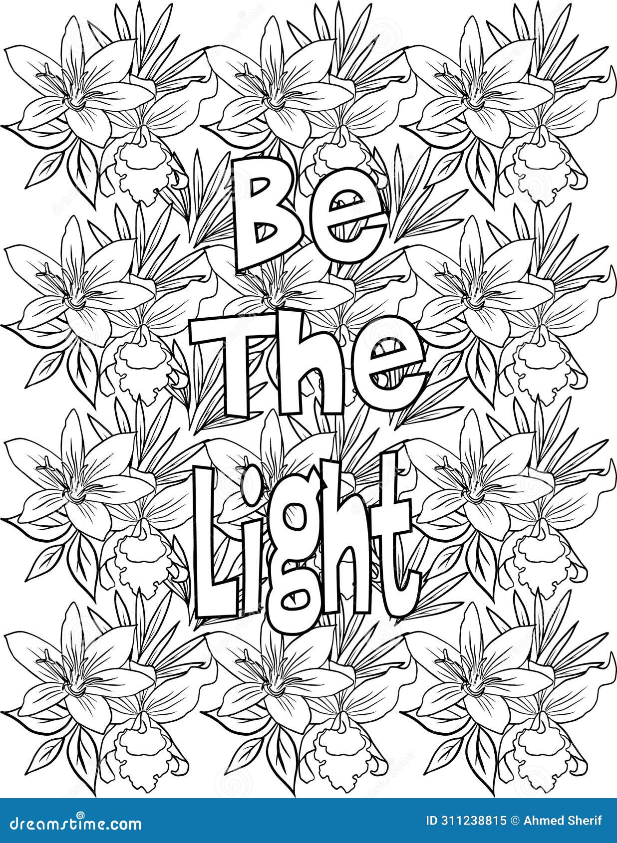 Motivational Floral Coloring Page for Motivation, Inspiration, Success ...