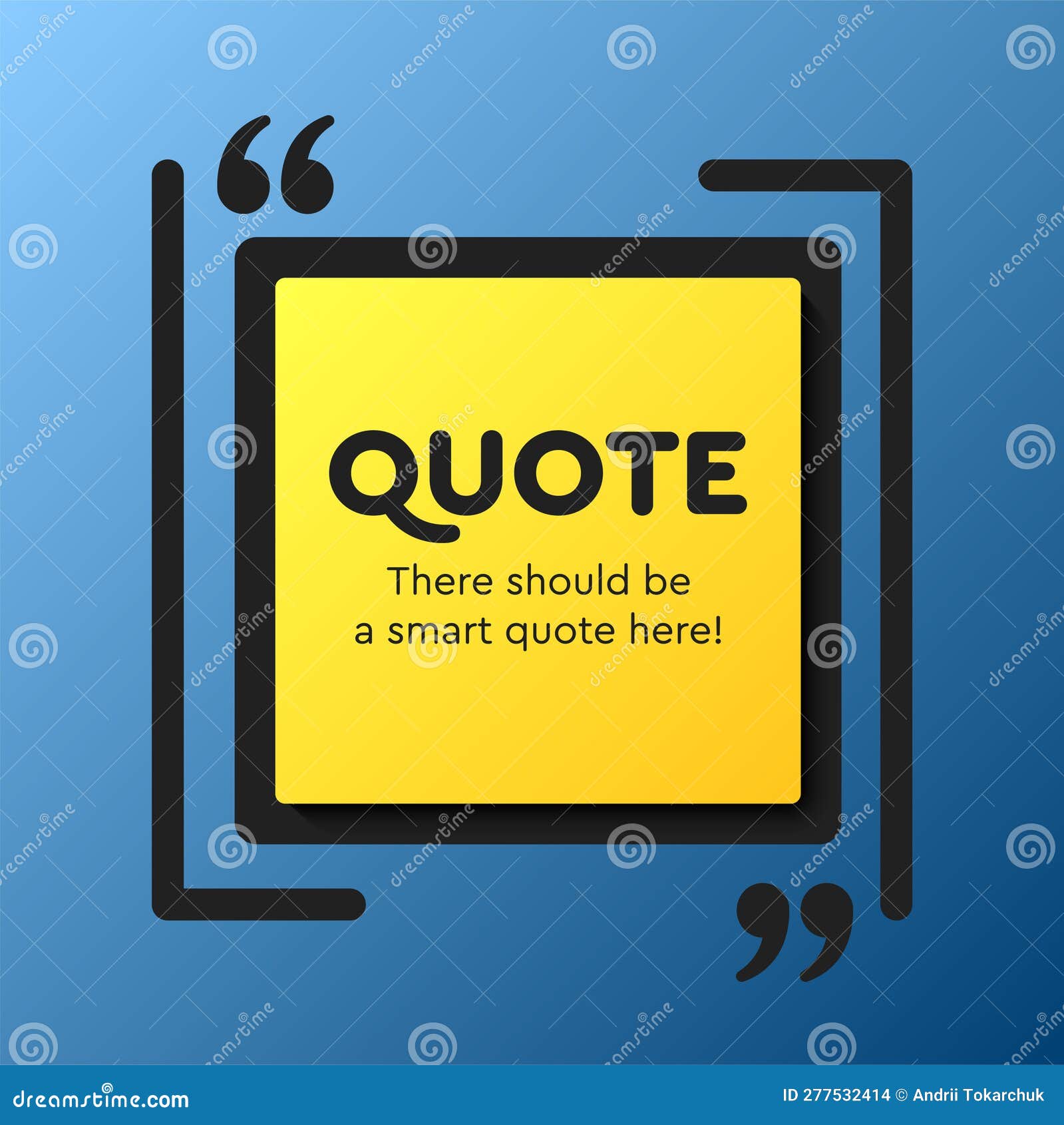Quote Frame Blank, Text Quote Boxes, Message Stock Vector ...