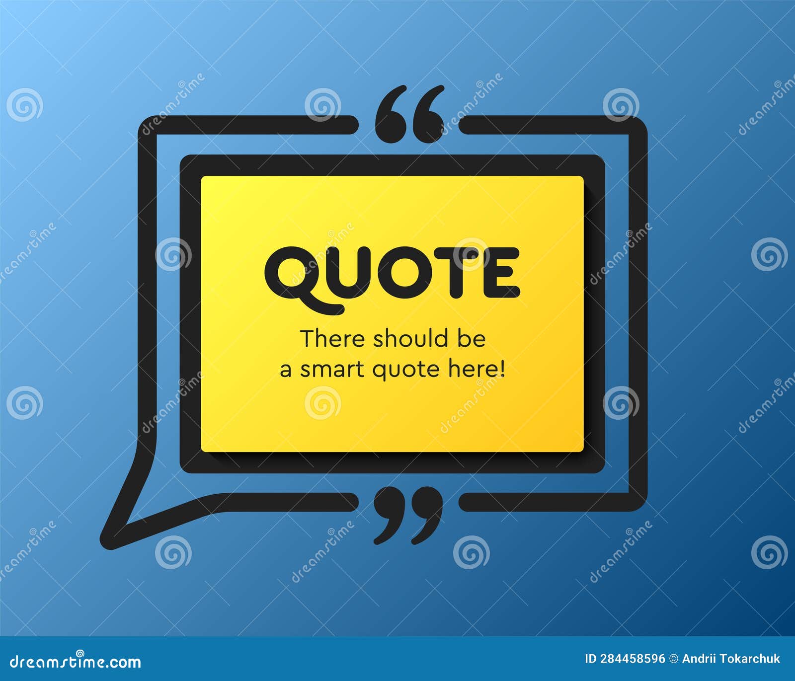 Quote Frame Blank, Text Quote Boxes, Message Stock Vector ...