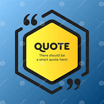 Quote Frame Blank, Text Quote Boxes, Message Stock Illustration ...