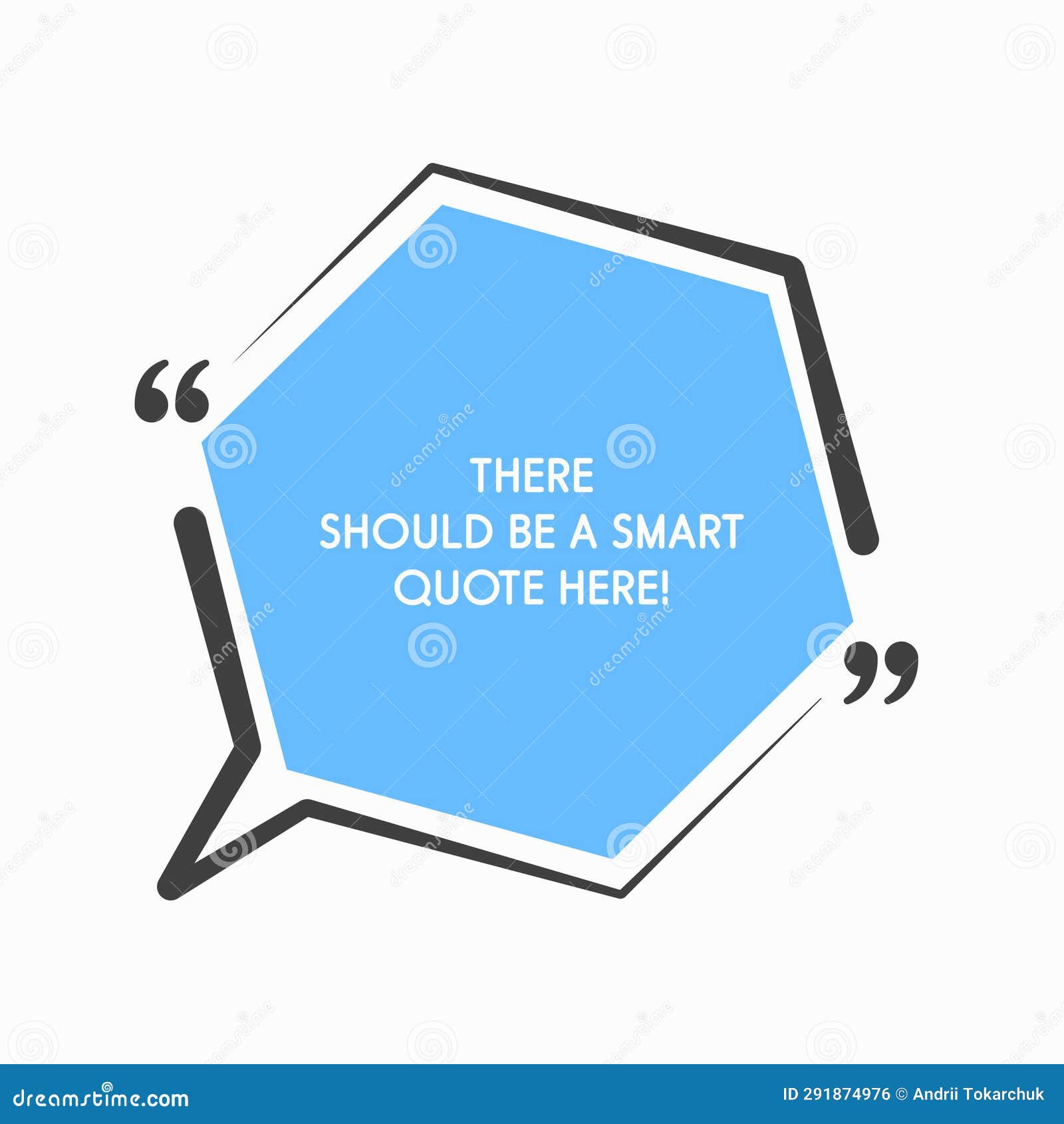 Quote Frame Blank, Text Quote Boxes, Message Stock Vector ...