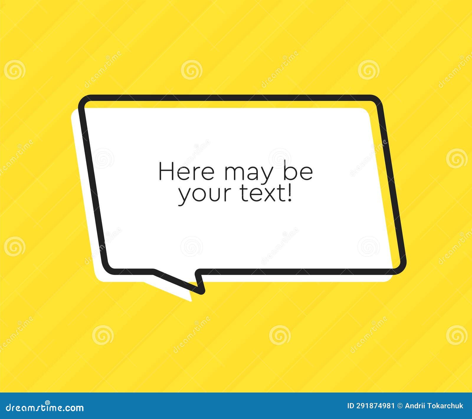 Quote Frame Blank, Text Quote Boxes, Message Stock Illustration ...