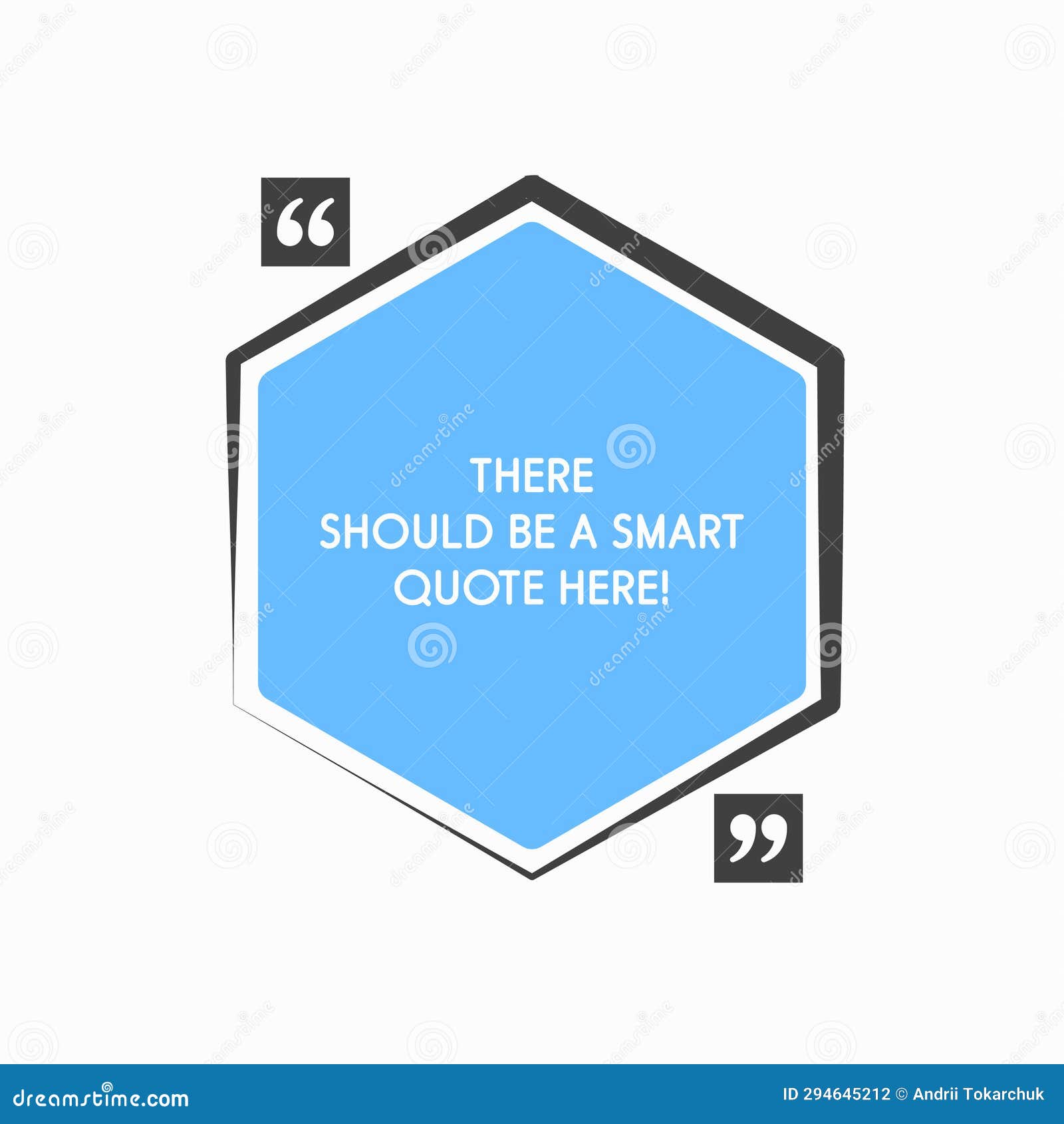 Quote Frame Blank, Text Quote Boxes, Message Stock Illustration ...