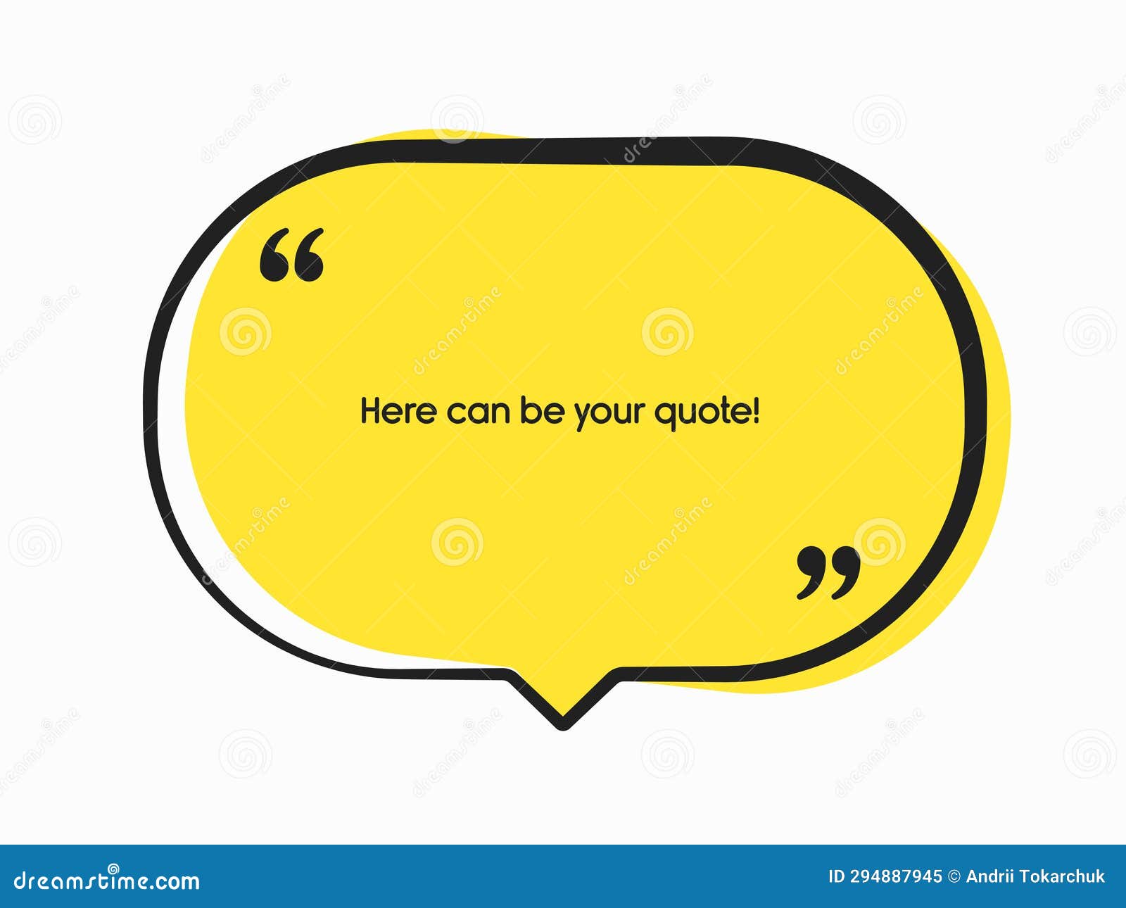 Quote Frame Blank, Text Quote Boxes, Message Stock Illustration ...