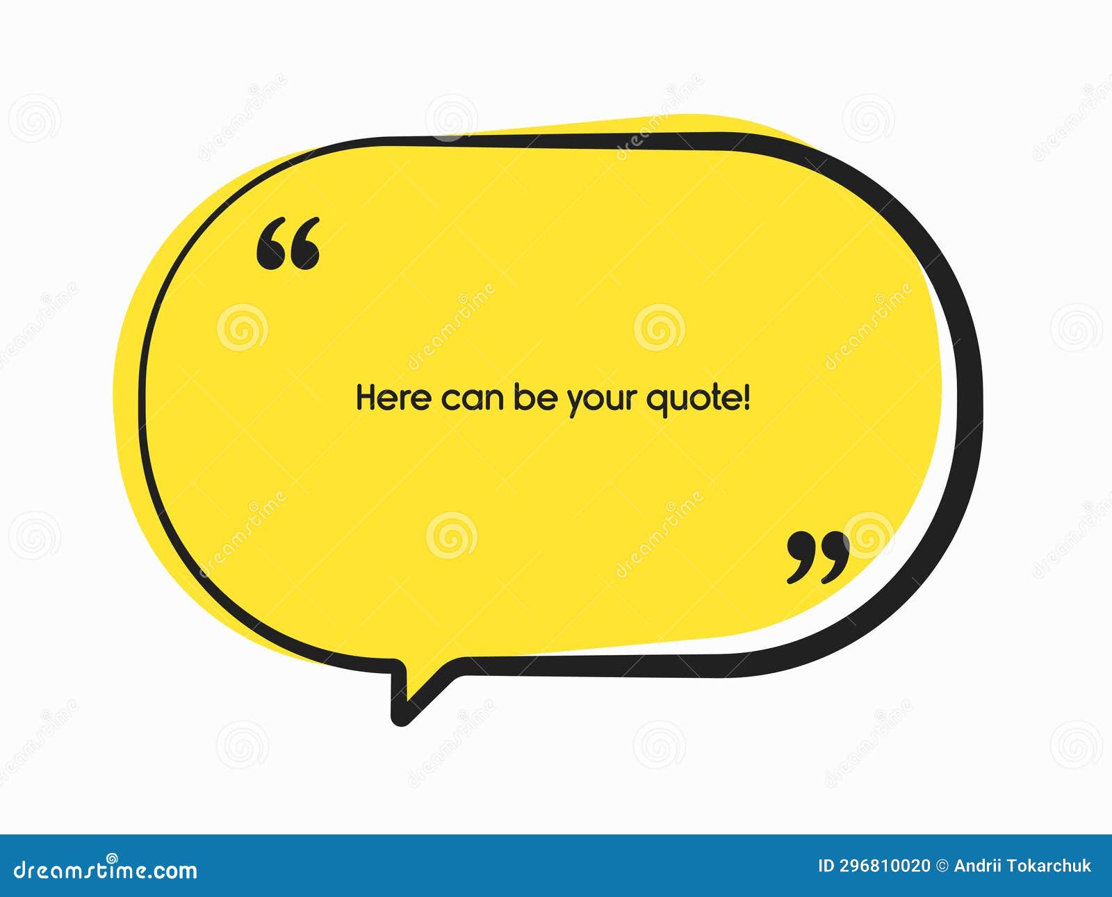 Quote Frame Blank, Text Quote Boxes, Message Stock Illustration ...