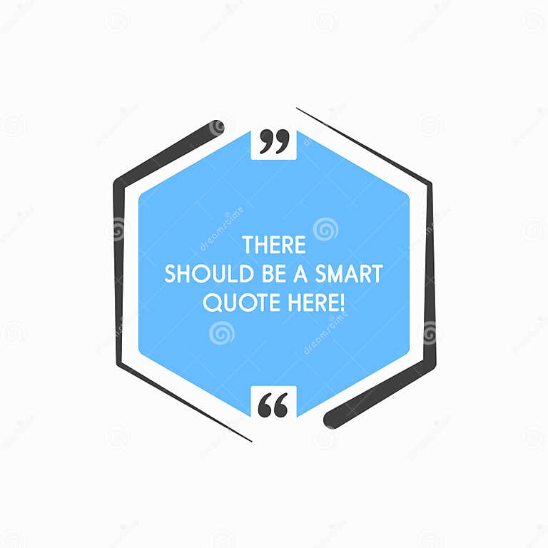 Quote Frame Blank, Text Quote Boxes, Message Stock Illustration ...