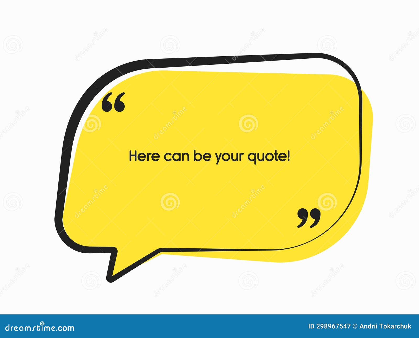 Quote Frame Blank, Text Quote Boxes, Message Stock Illustration ...