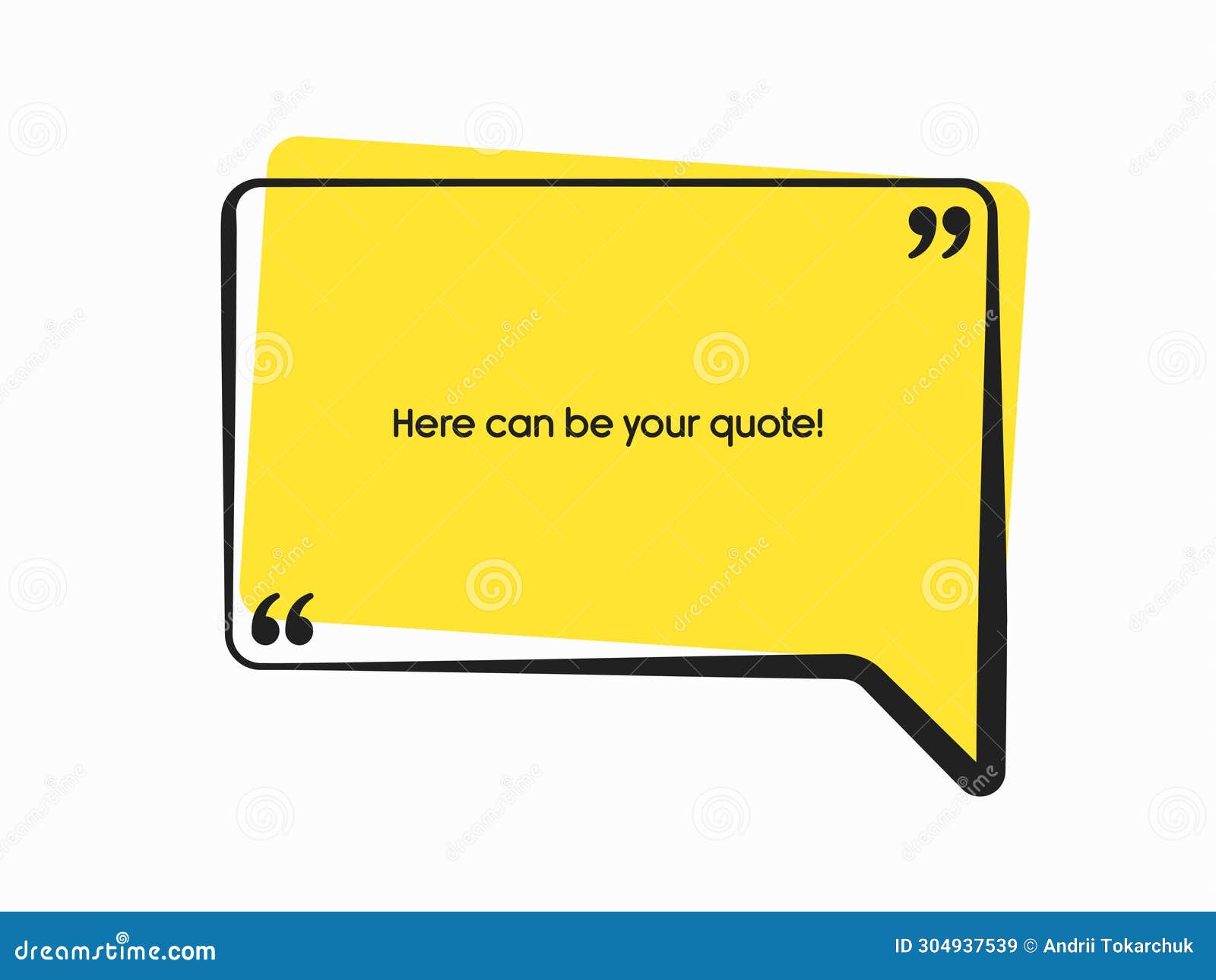 Quote Frame Blank, Text Quote Boxes, Message Stock Vector ...