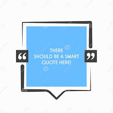Quote Frame Blank, Text Quote Boxes, Message Stock Illustration ...