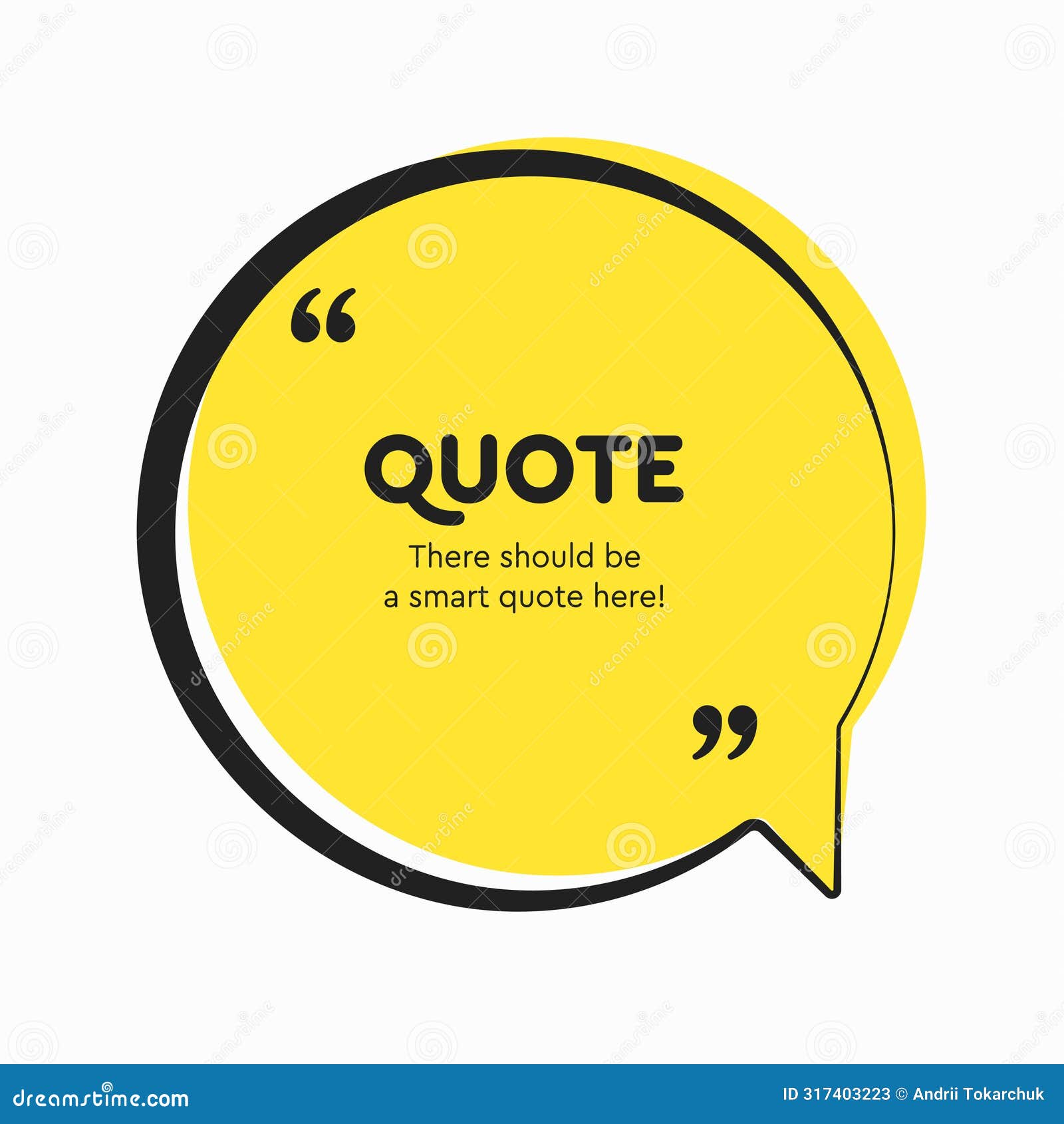 Quote Frame Blank, Text Quote Boxes, Message Stock Vector ...