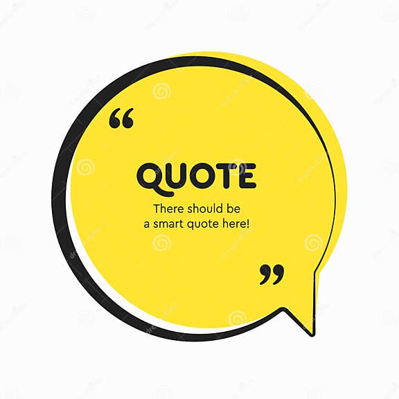 Quote Frame Blank, Text Quote Boxes, Message Stock Vector ...