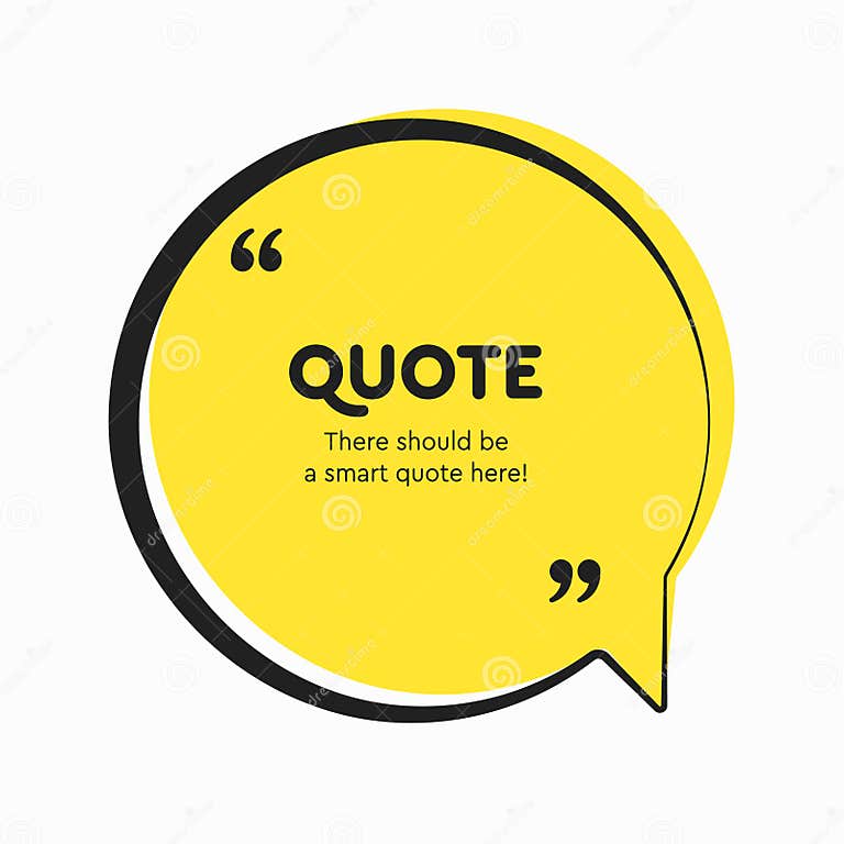 Quote Frame Blank, Text Quote Boxes, Message Stock Vector ...
