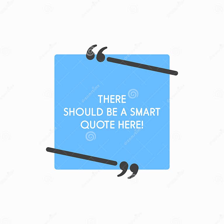 Quote Frame Blank, Text Quote Boxes, Message Stock Vector ...