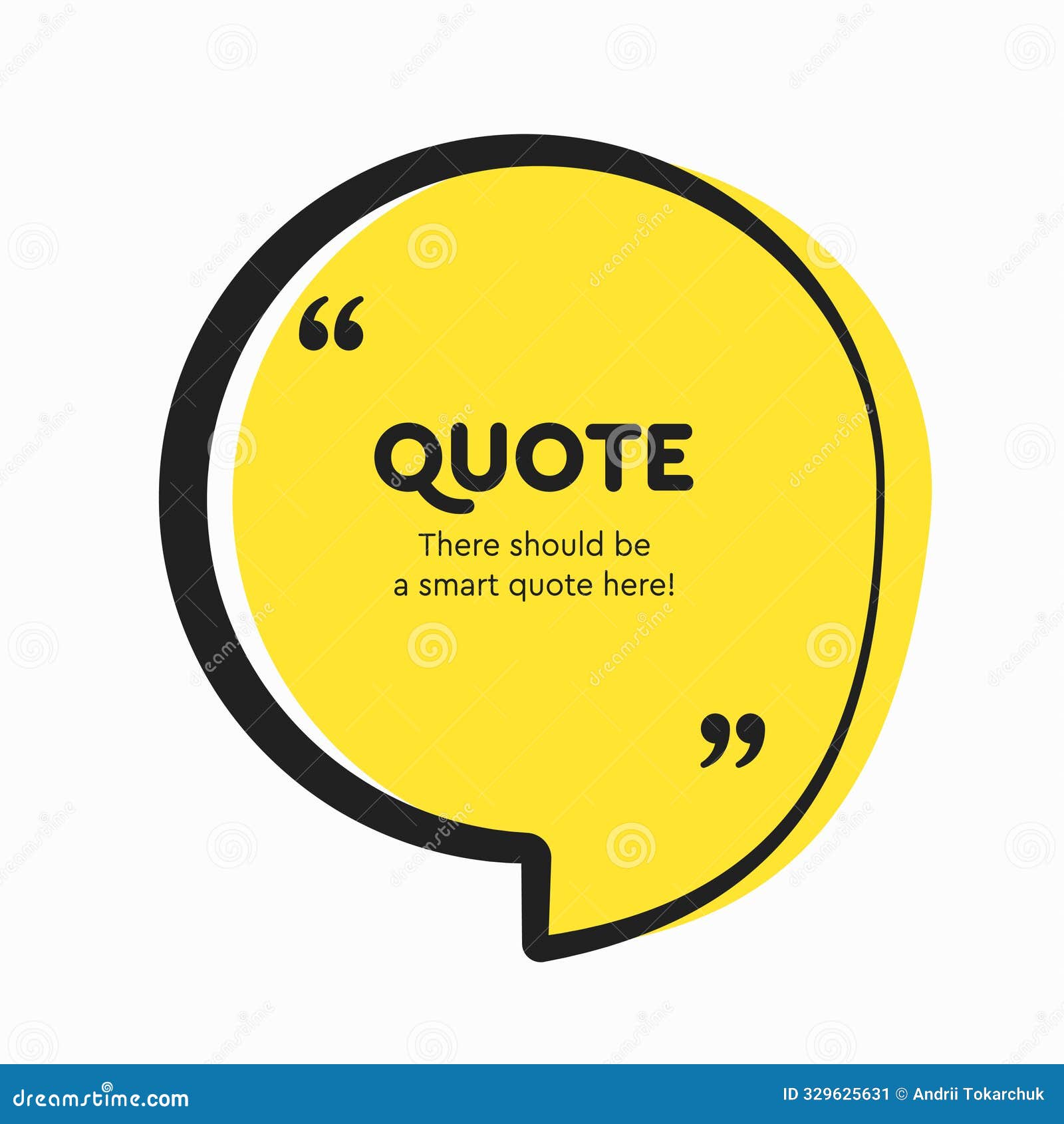 Quote Frame Blank, Text Quote Boxes, Message Stock Vector ...