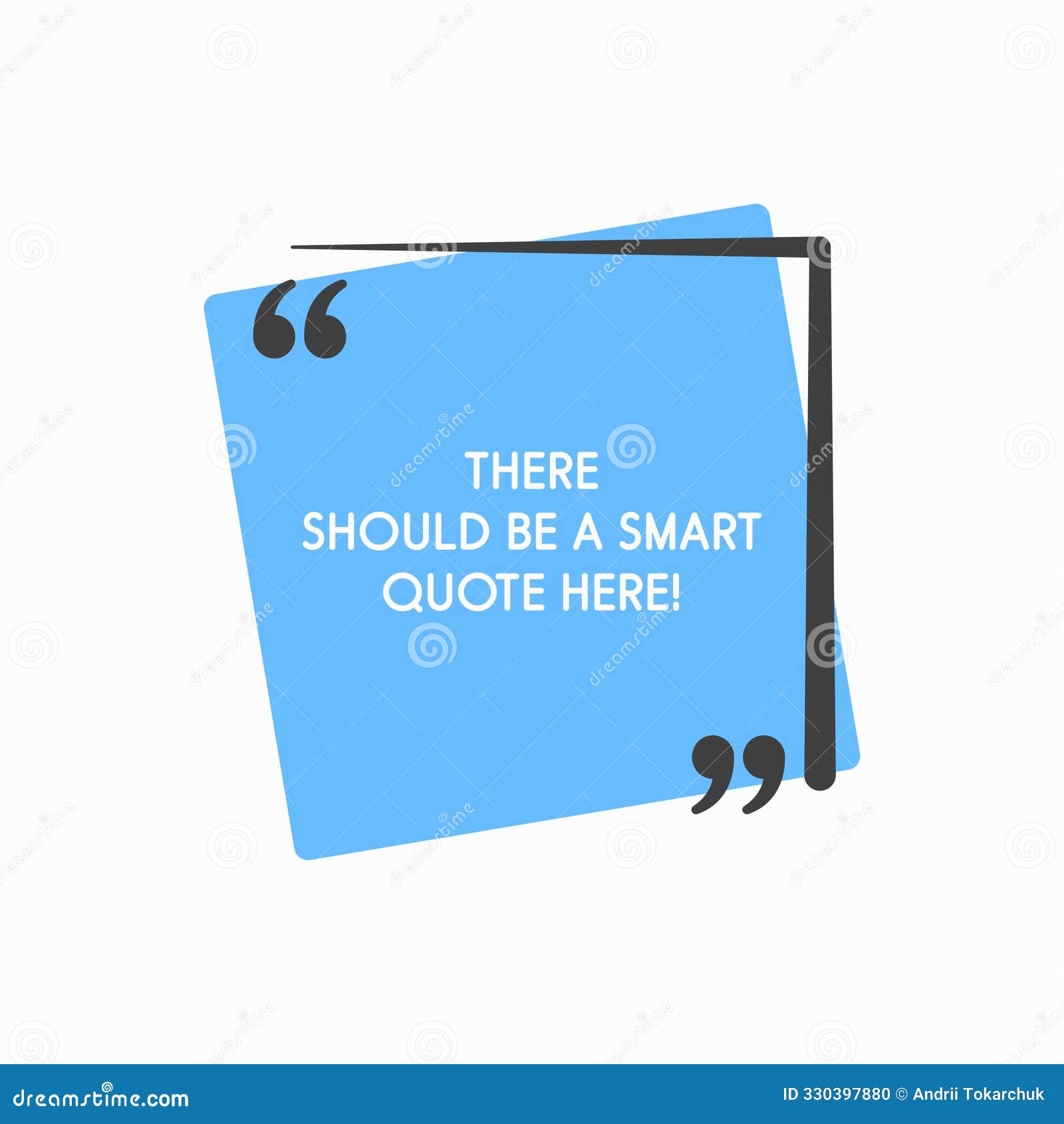 Quote Frame Blank, Text Quote Boxes, Message Stock Vector ...