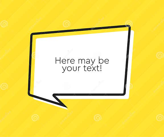Quote Frame Blank, Text Quote Boxes, Message Stock Illustration ...