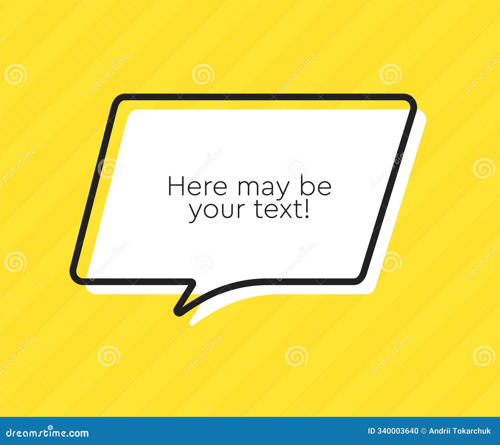 Quote Frame Blank, Text Quote Boxes, Message Stock Illustration ...