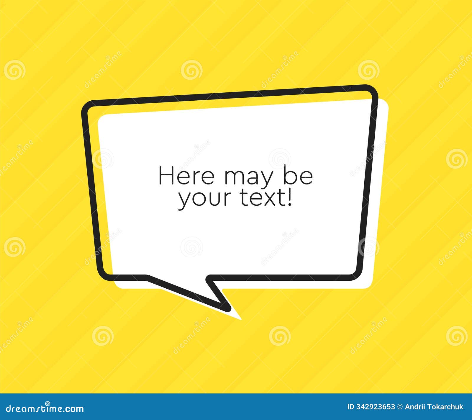 Quote Frame Blank. Text Quote Boxes, Message Stock Illustration ...