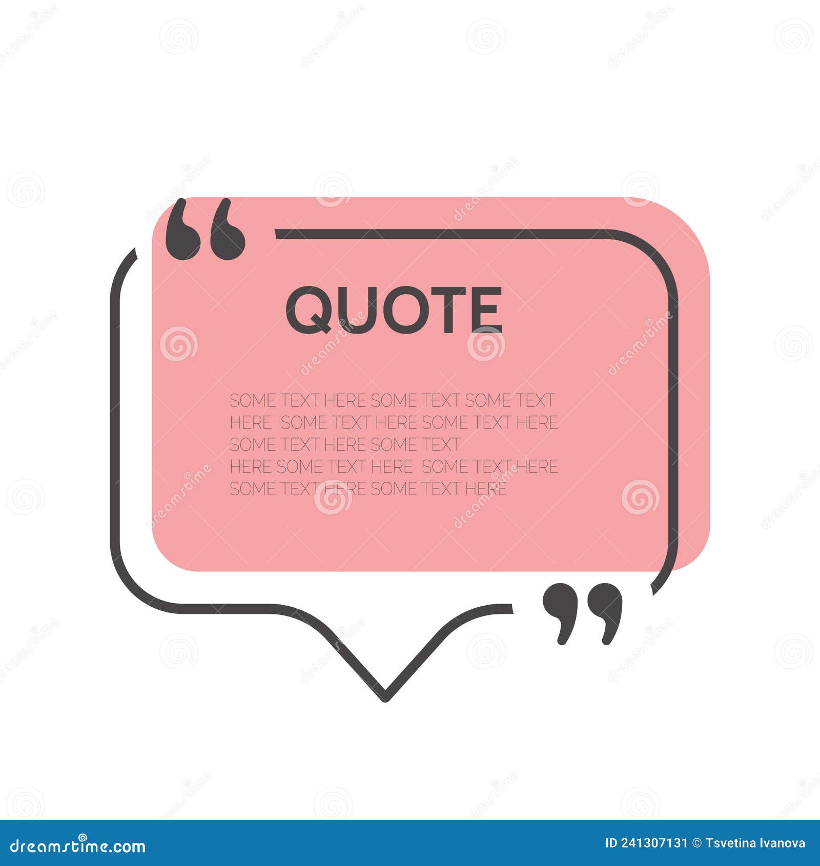 Quote Frame Border Colorful Vector Stock Vector - Illustration of color ...