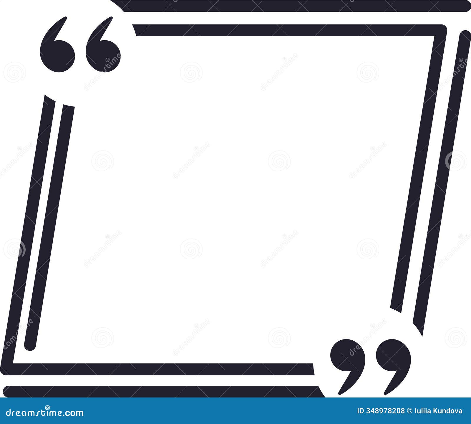 Quote Frame with Double Lines is Designed To Draw Attention To ...
