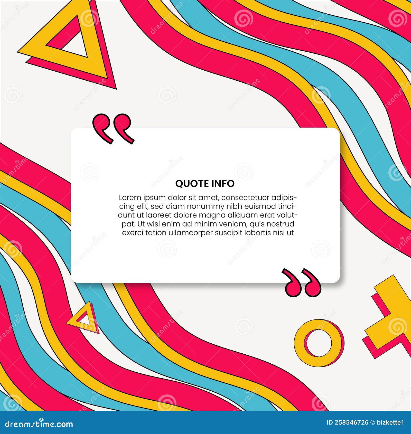 Quote Shapes. Graphic Forms For Text Notes And Remarks Vector ...