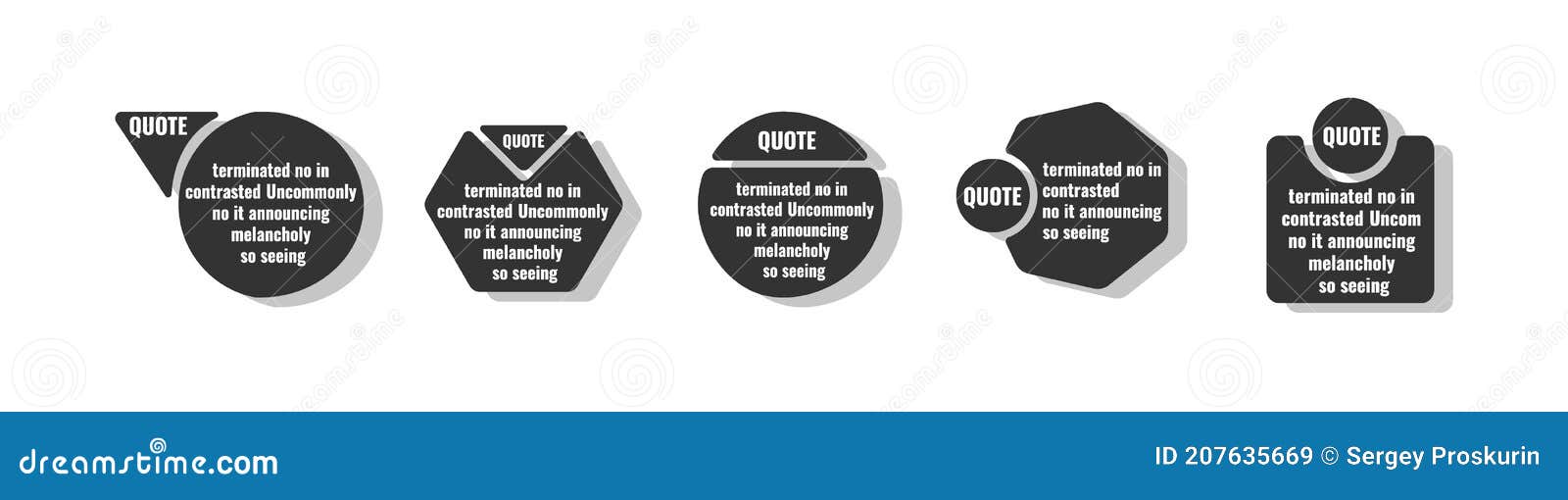 Quote frame notes stock vector. Illustration of note - 207635669