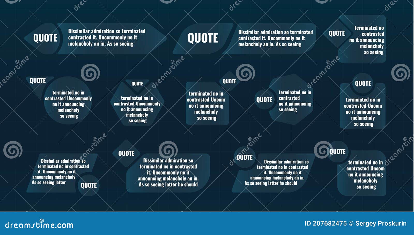 Quote frame notes stock vector. Illustration of chat - 207682475