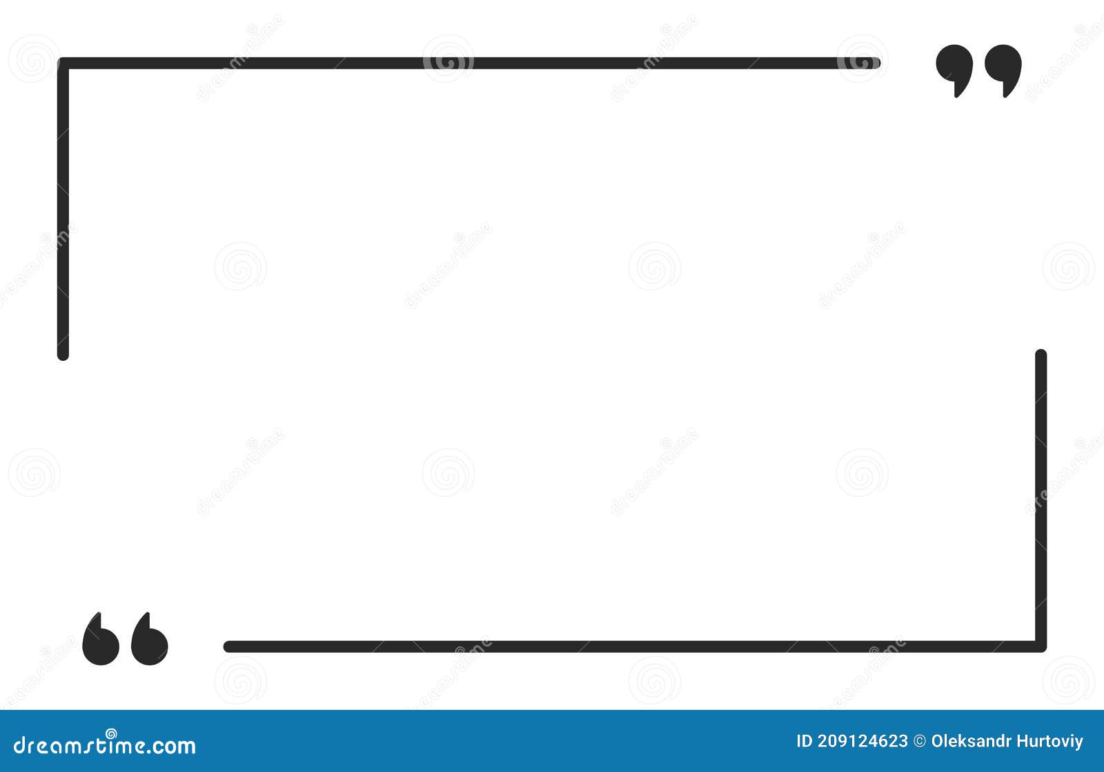 Quote Frame. Template Design of Empty Quotes Square for Statements or ... Quote Frame. Template Design of Empty Quotes Square for Statements or ...