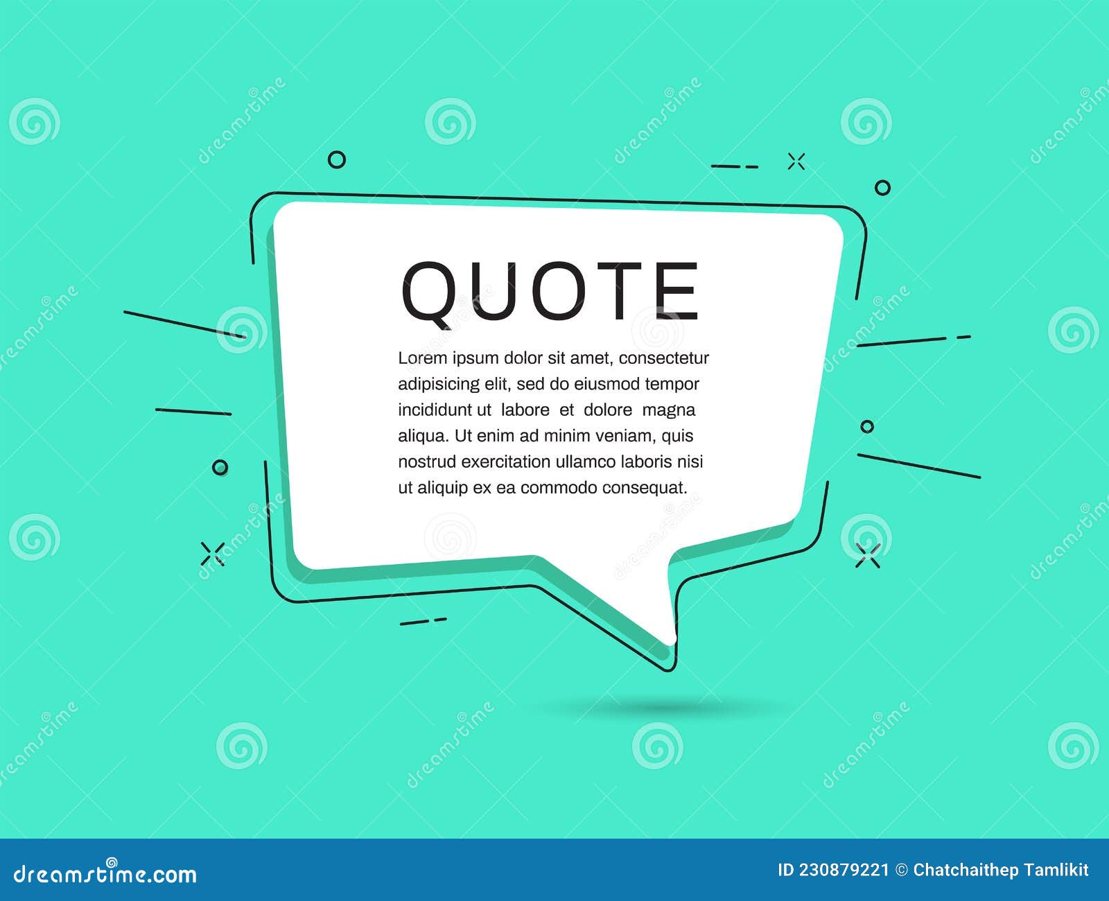 Quote Frames Set Of Blank Templates. Text In Brackets, Quotation Of ...