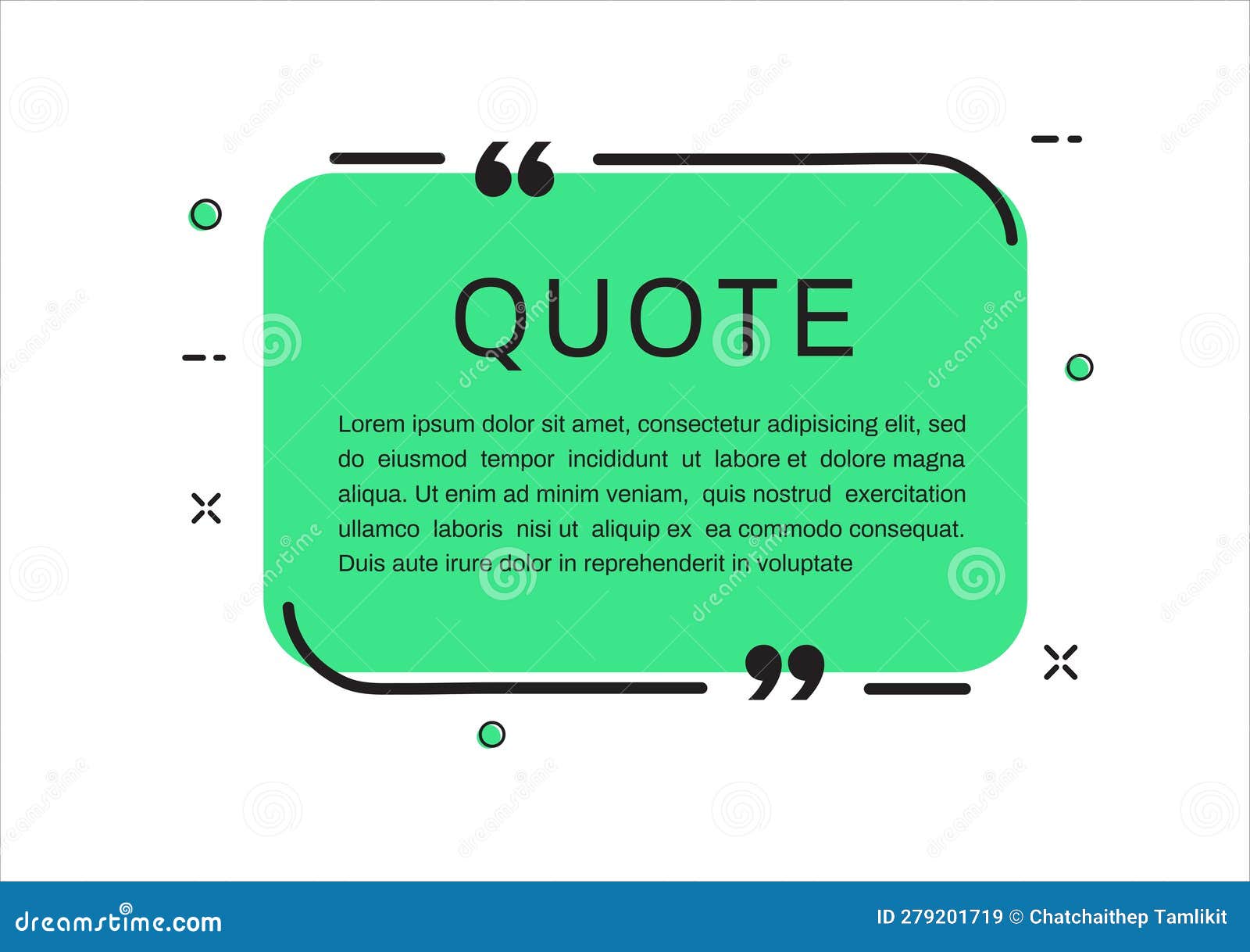 Quote Frames Templates. Quote Text Bubbles. Modern Design. Vector ...
