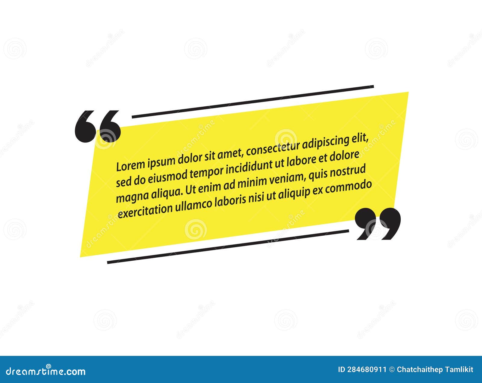 Quote Frames Templates. Quote Text Bubbles. Speech Bubble. Vector ...