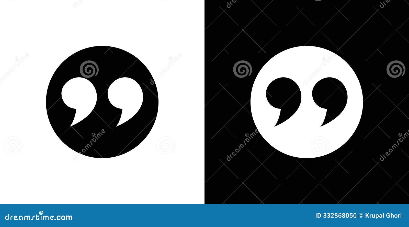 Quote Icon. Quotation Paragraph Symbol. Double Comma Mark. Bubble ...
