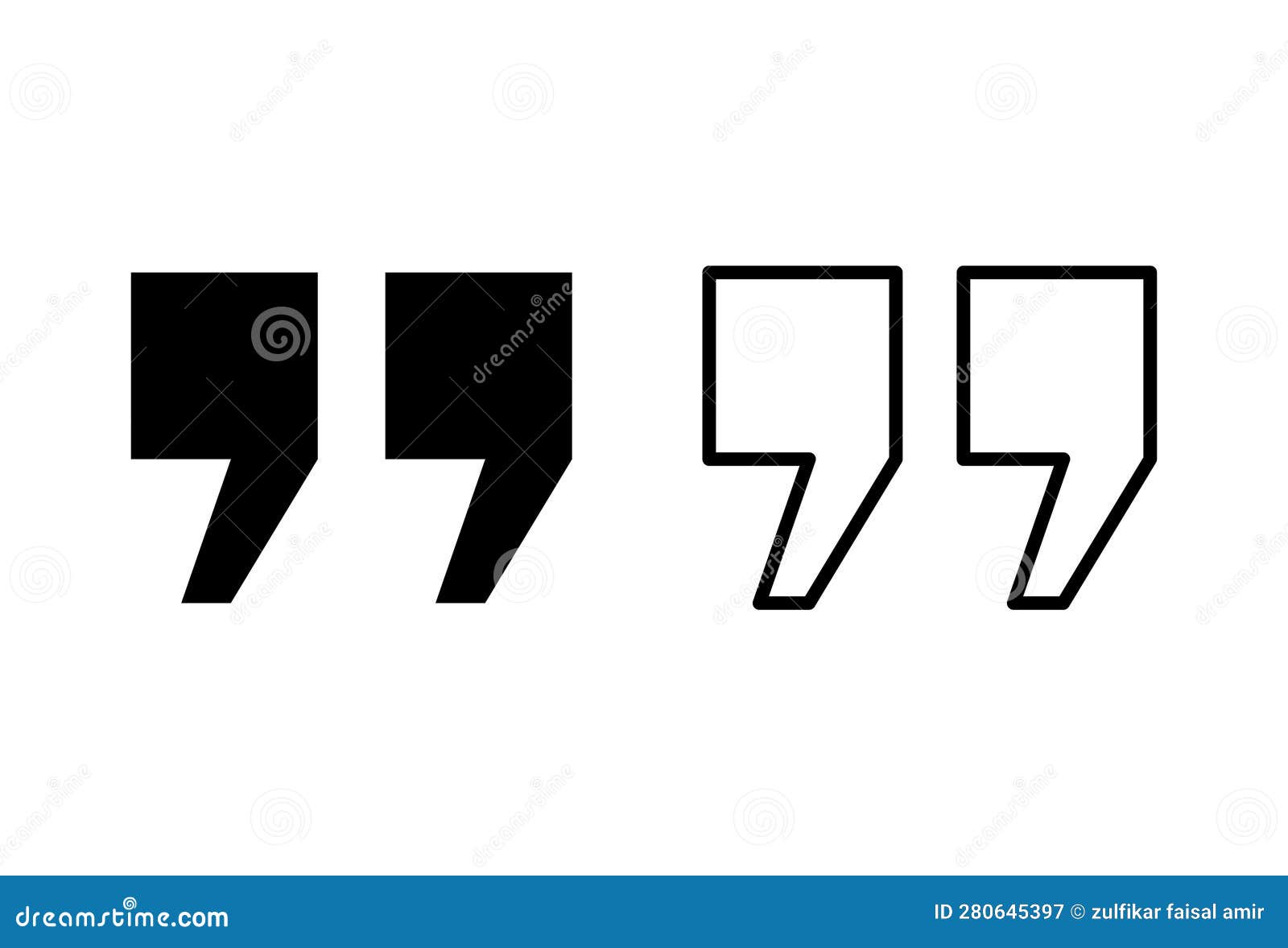 Quote Icon . Quotation Mark Symbol Stock Vector - Illustration of text ...