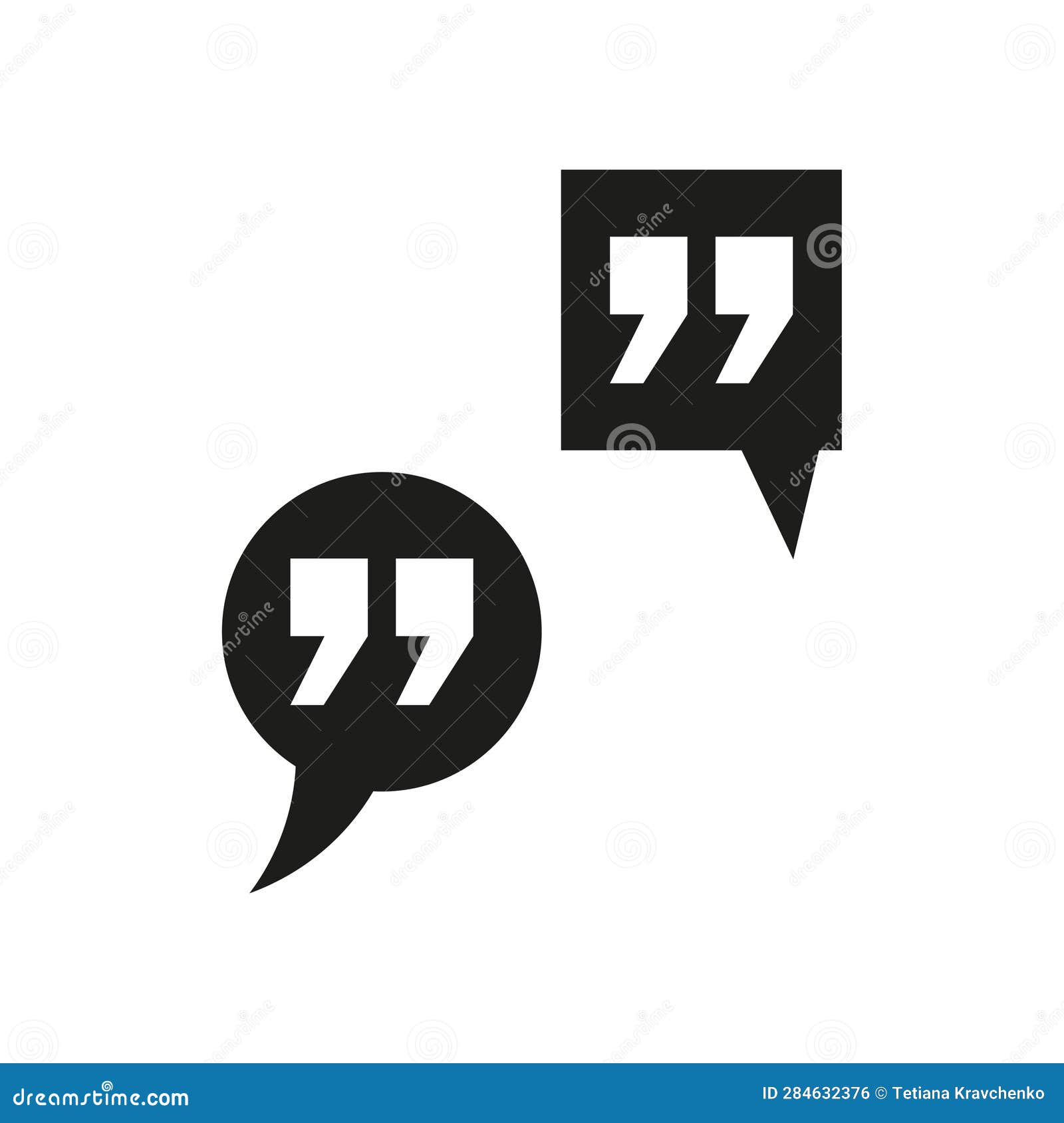 Quote Icon. Vector Illustration. Stock Image Stock Vector ...