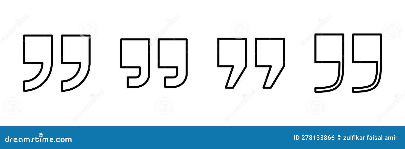 Quote Icon . Quotation Mark Symbol Stock Vector - Illustration of quote ...