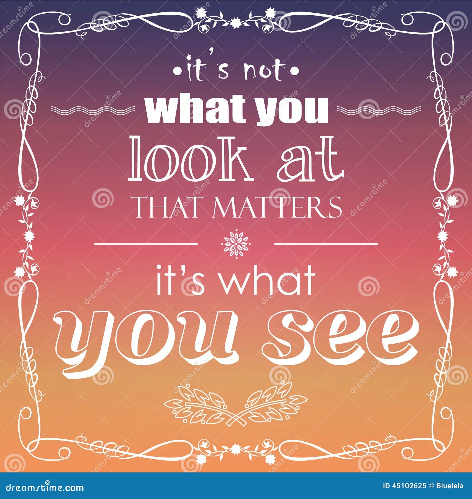 Quote, Inspirational Poster, Typographical Design, Vector Illustration ...