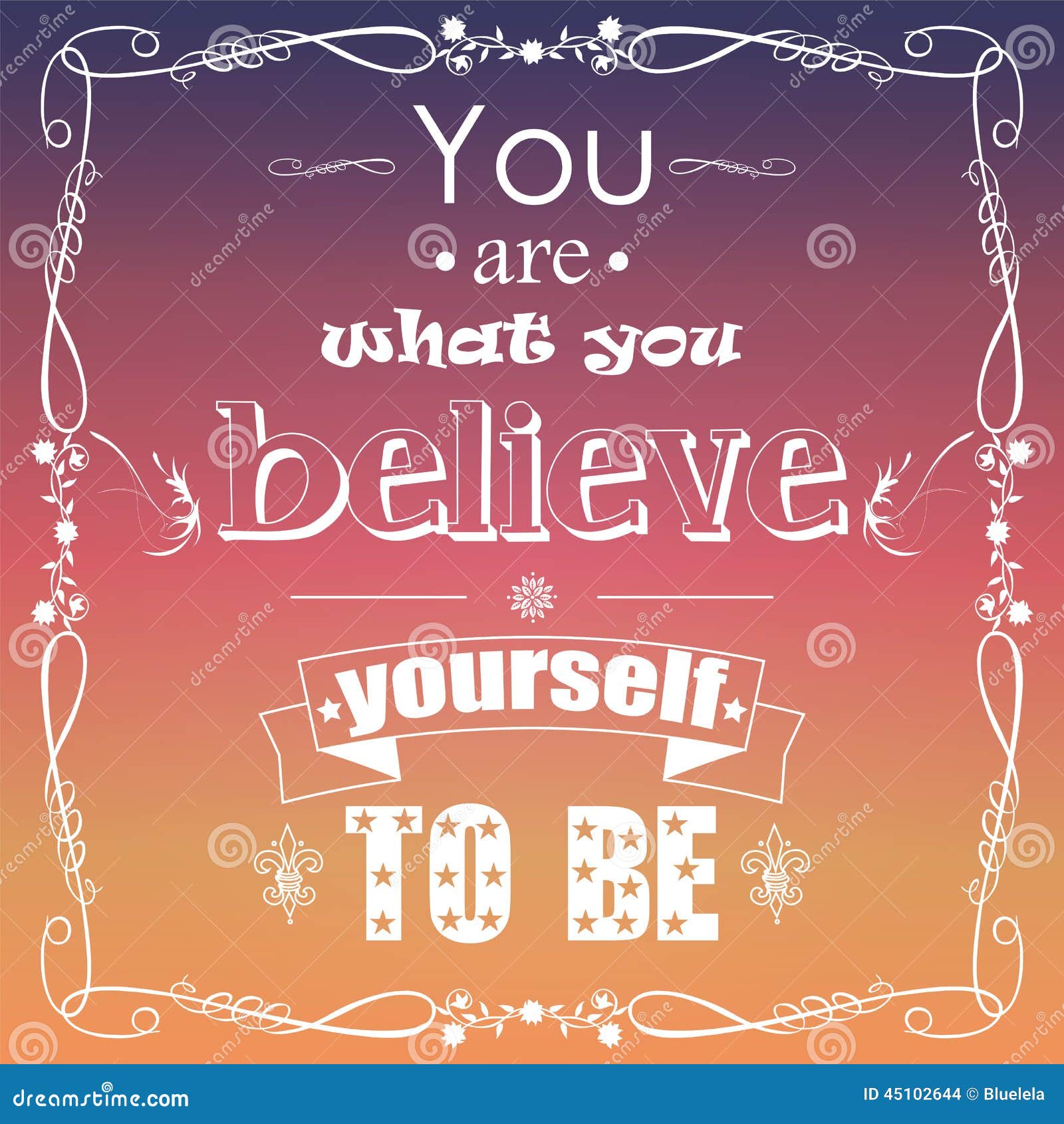 Quote, Inspirational Poster, Typographical Design, Vector Illustration ...