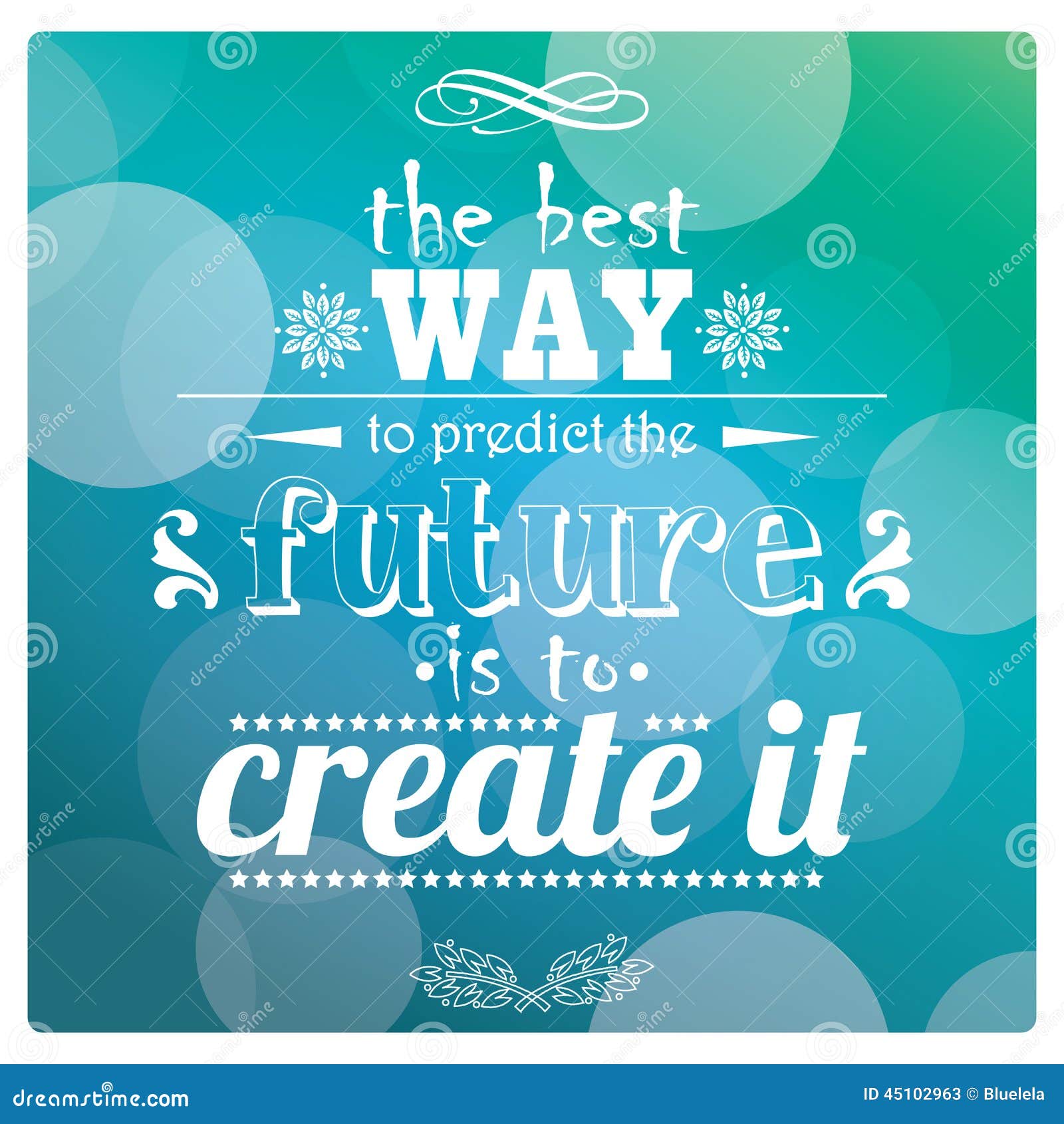 Quote, Inspirational Poster, Typographical Design, Vector Illustration ...