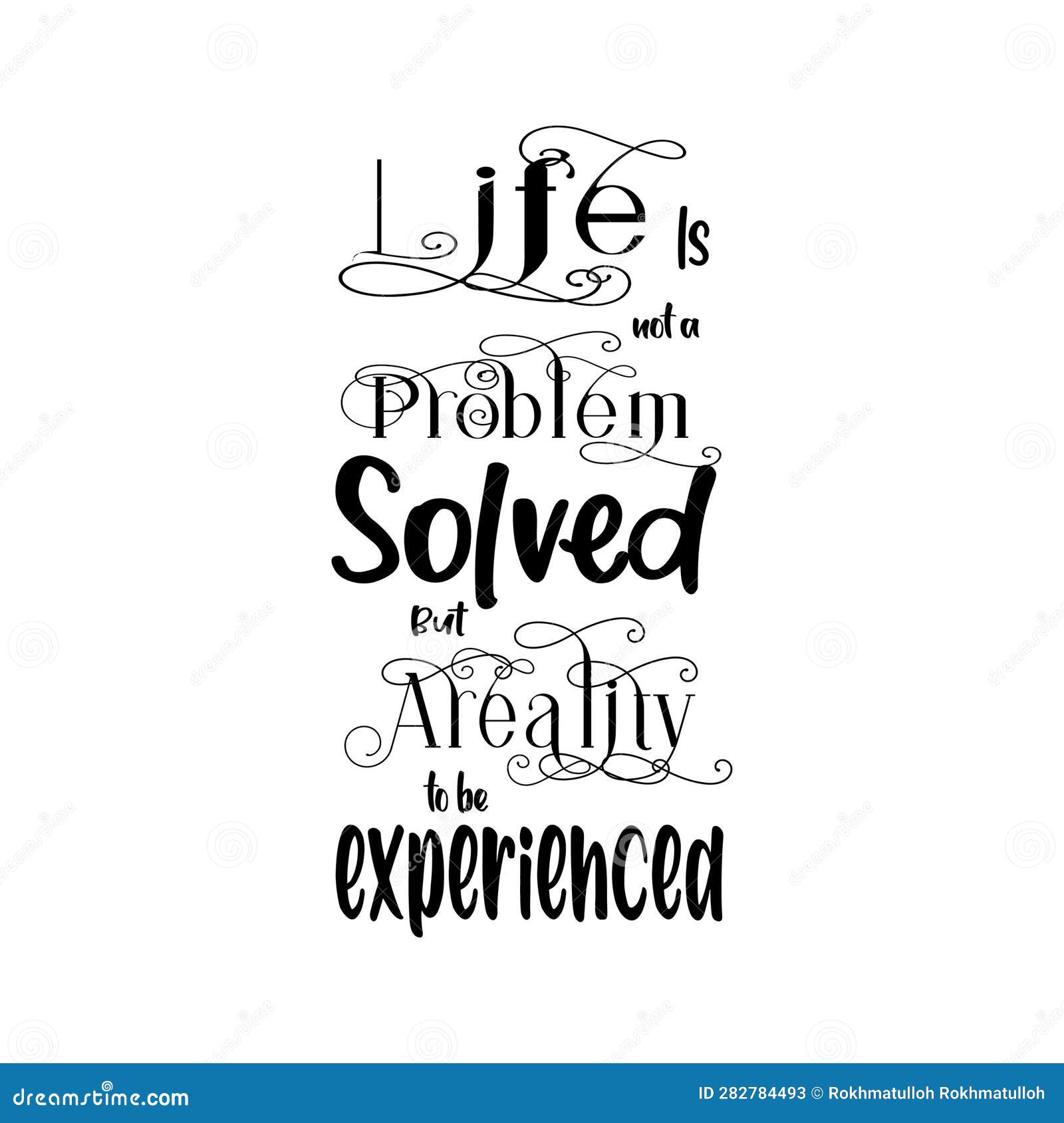 Quote Life Problem Solved Design Lettering Motivation Stock Vector ... Quote Life Problem Solved Design Lettering Motivation Stock Vector ...