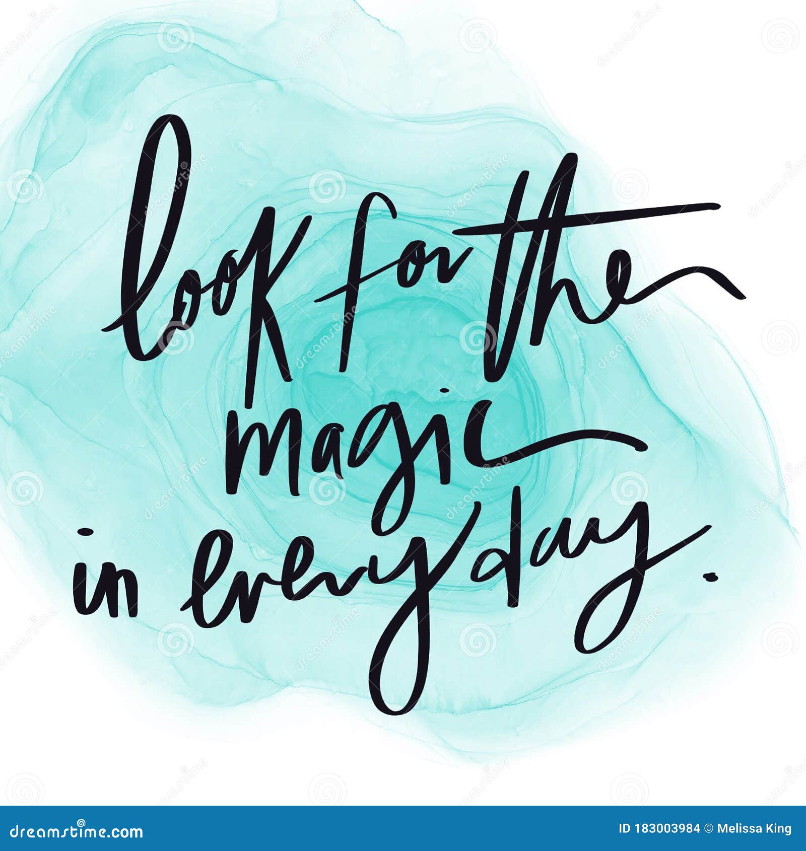 Quote - Look for the Magic in Every Day Stock Illustration ...