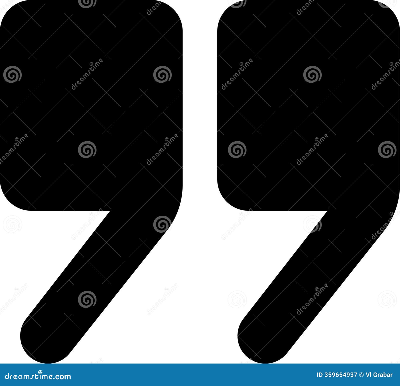 Quote Mark Icon for Conversation or Definition. Quote Icon. Quotation ...