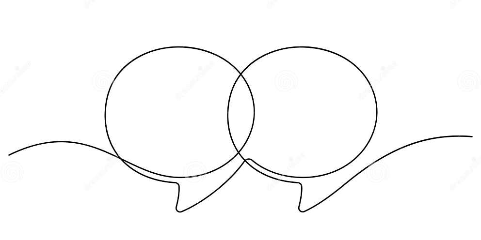 Quote Mark Icon Symbol One Line Drawing Continuous Stock Illustration ...