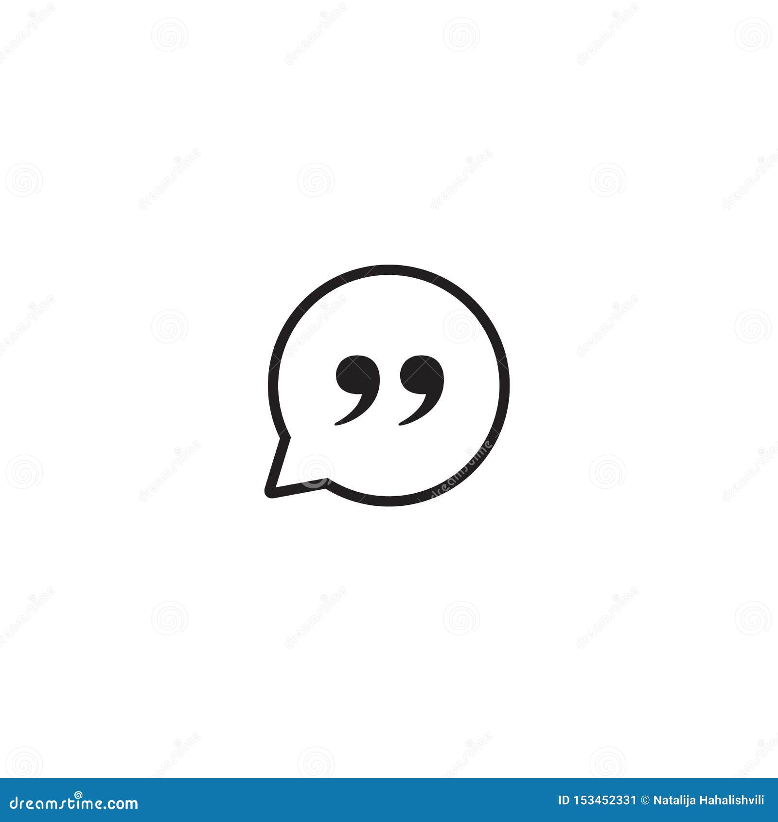 Quote Mark Icon Symbol Vector Stock Vector - Illustration of quotes ...